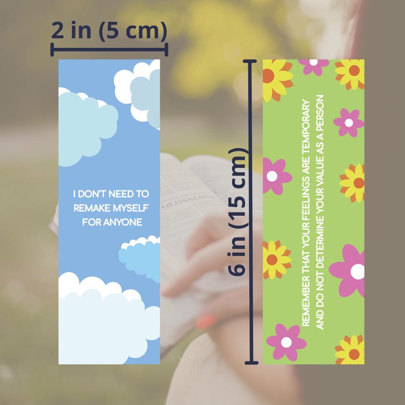 Inspirational Quote Bookmarks: Study Motivation, Wellness Gift ...