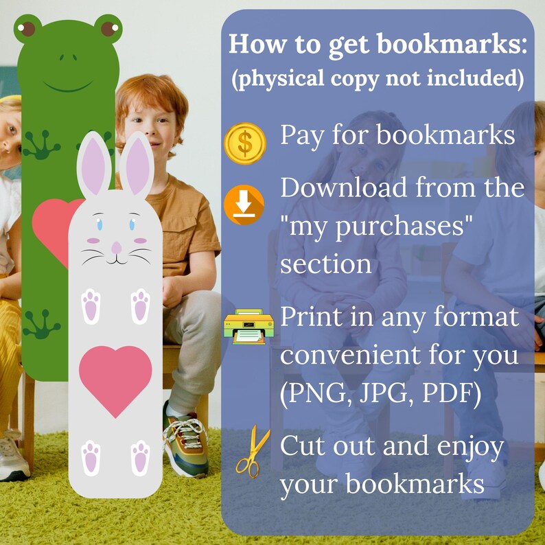 Animal Bookmark Set - Cute Bear, Bunny Reading Gift, Fox Lover ...