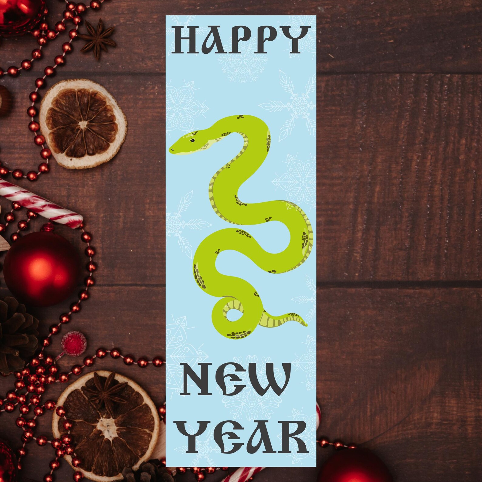 2025 Snake Bookmarks | Year of the Snake Printable Gift | Chinese ...