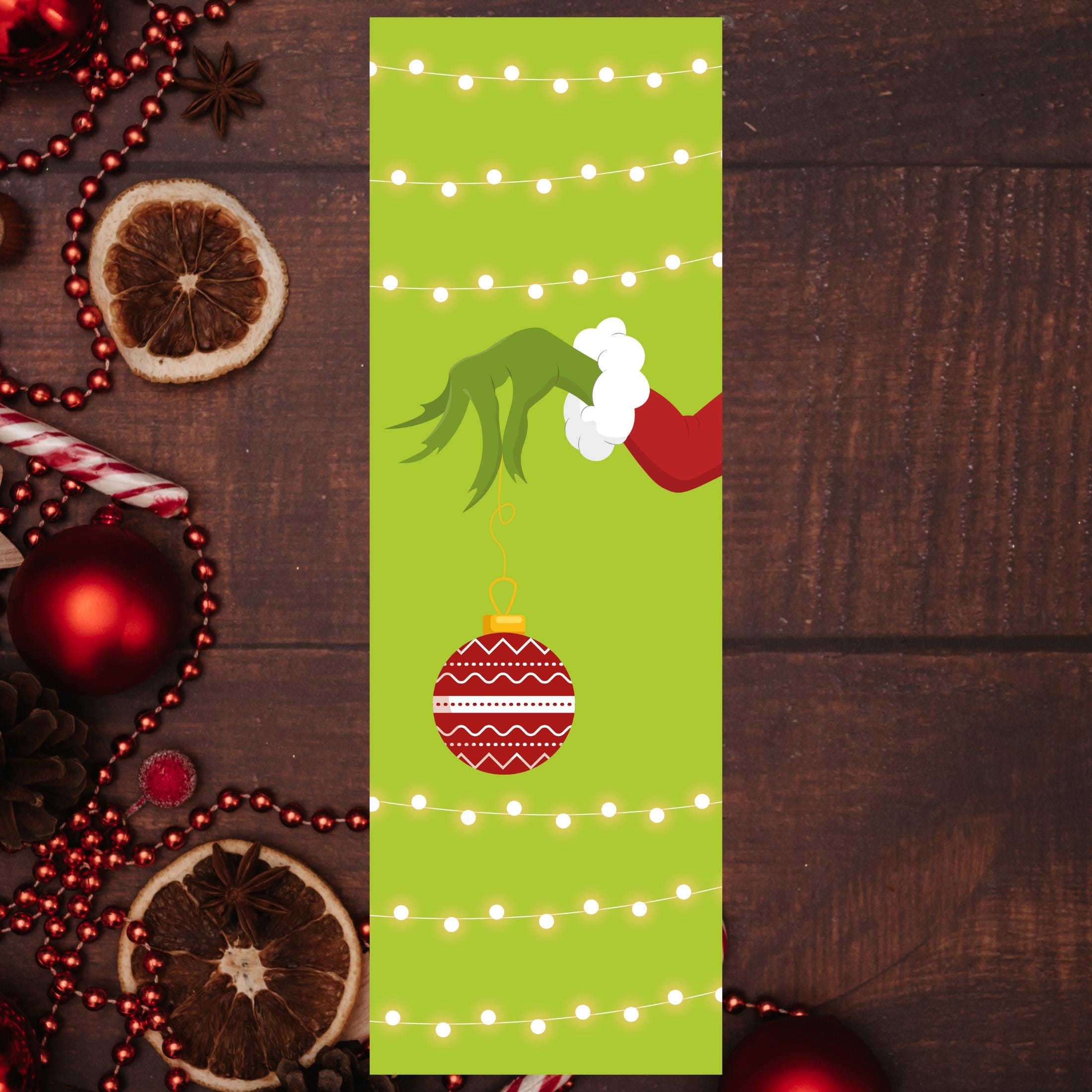 Grinch Bookmarks - Printable Christmas Bookmarks for Holiday Reading ...