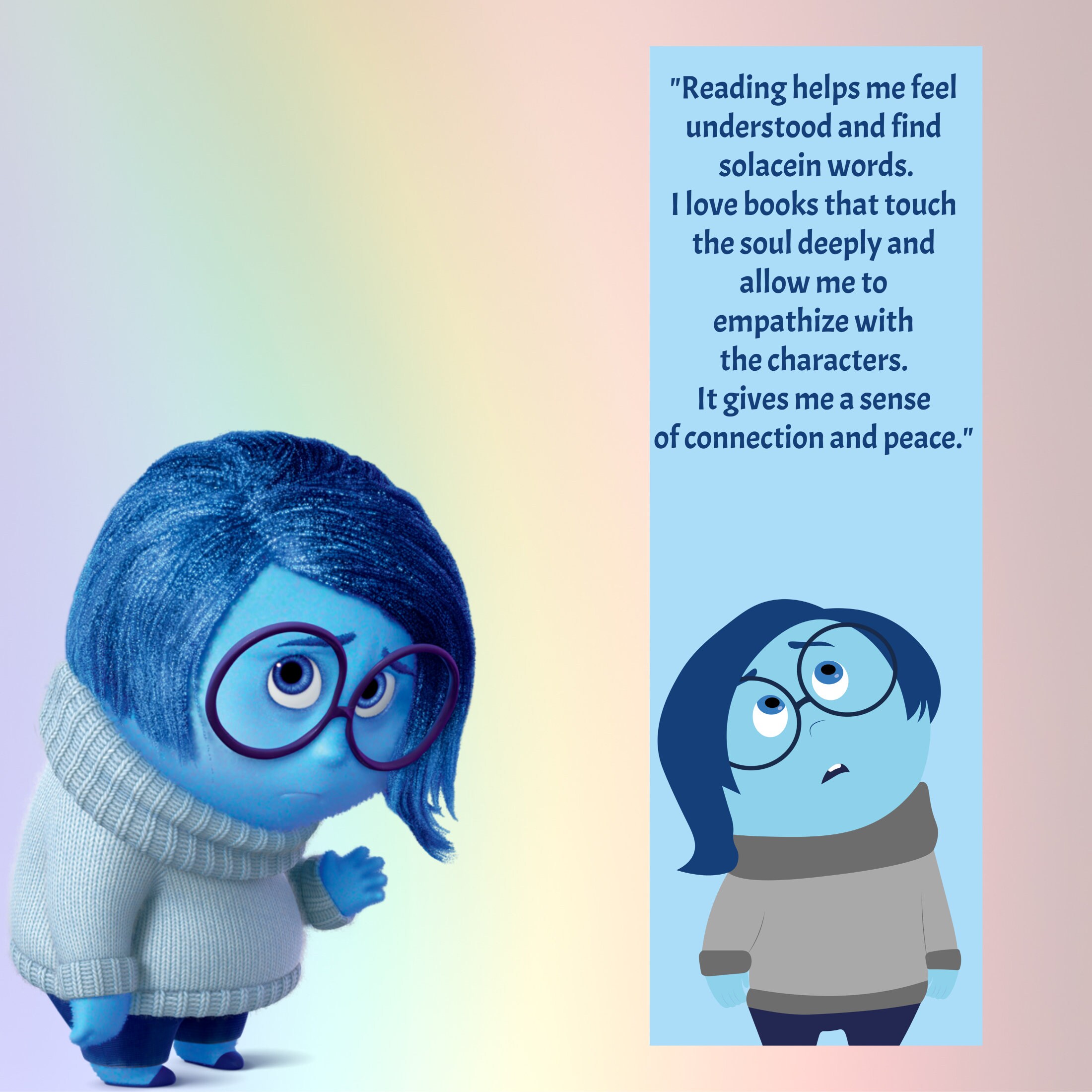 Digital Bookmarks 26 Inside Out Characters With Quotes Instant Print ...