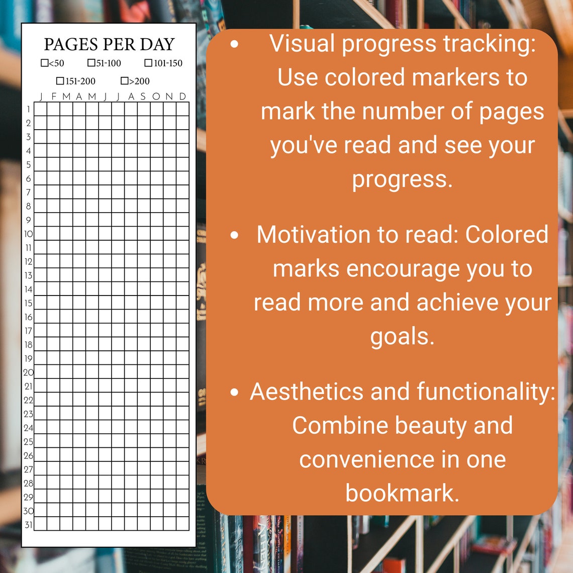 Digital Bookmarks 2.57.5 Reading Trackers Collection Instant Download ...