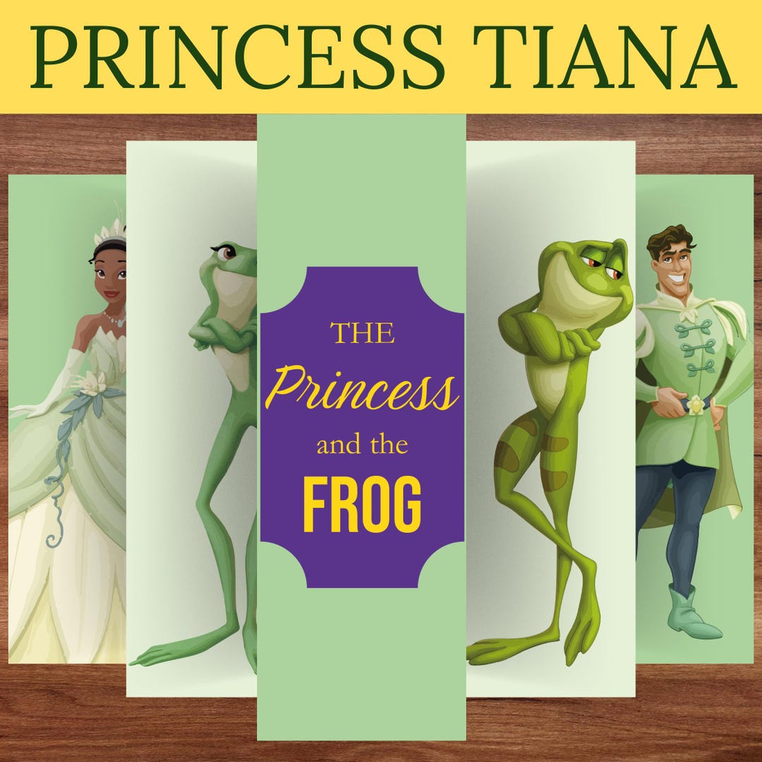 Printable Cute Bookmarks - Disney Princess Tiana PNG - the Princess and ...