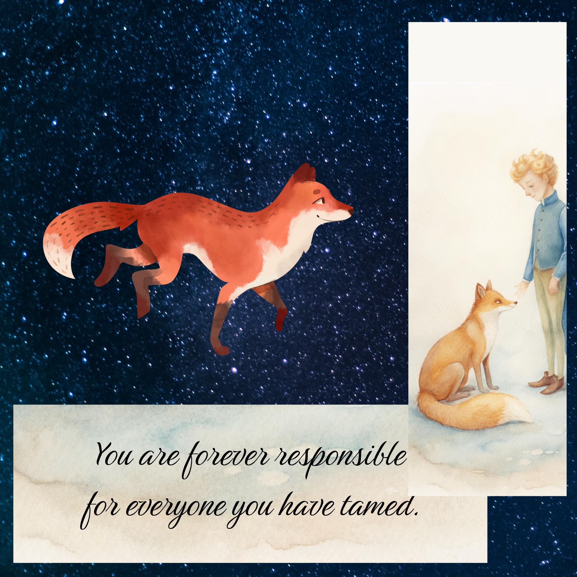 Set of 10 Printable Bookmarks "the Little Prince" for Valentine's Day ...