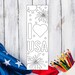 Patriotic Digital Coloring Bookmarks Independence Day Instant Printable ...