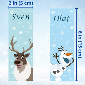 Digital Bookmarks 2*6 - Frozen Collection - Perfect Gift for Disney ...