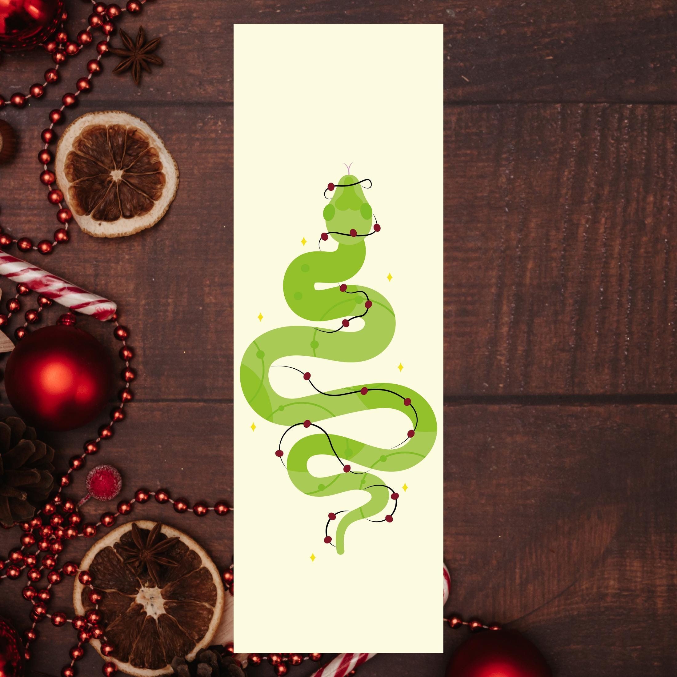 2025 Snake Bookmarks | Year of the Snake Printable Gift | Chinese ...