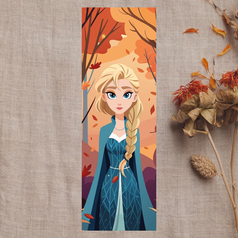 Printable Cute Bookmarks Set Frozen – Disney Princess PNG, Anna Elsa ...
