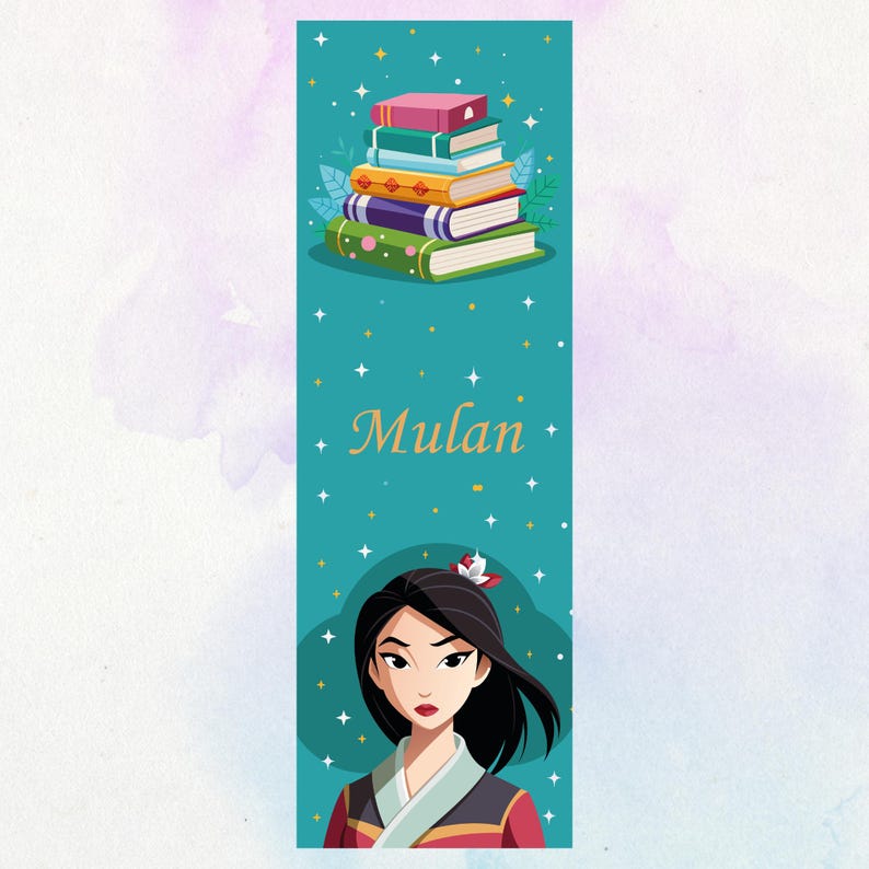Disney Princess Printable Bookmarks - Gift for Kid Book Lovers, Disney ...