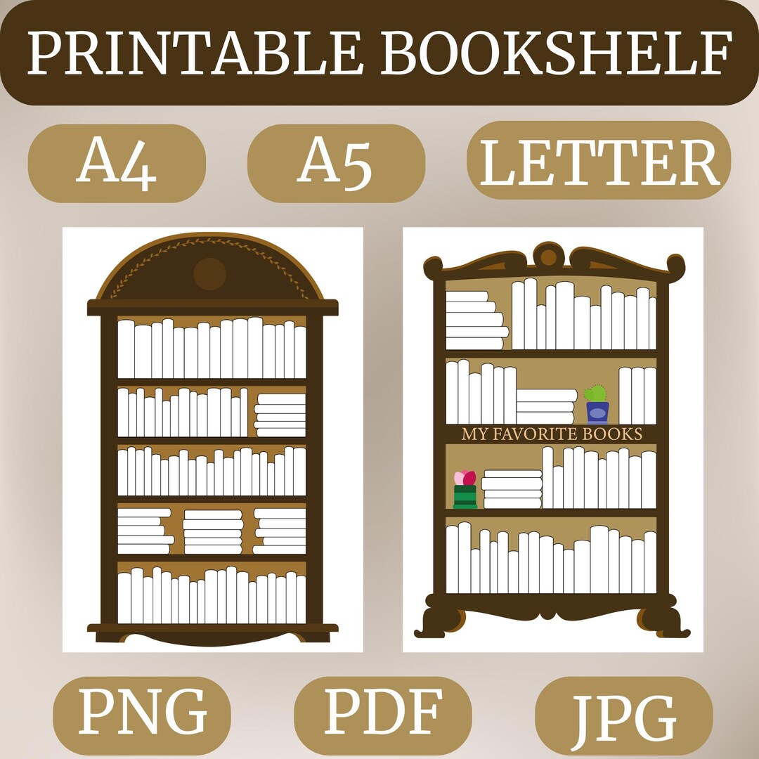 Dual Bookshelf Planner Bundle, Task & Reading Organizer, Gift for a ...