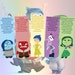 Digital Bookmarks 2*6 - Inside Out Characters With Quotes - Instant ...