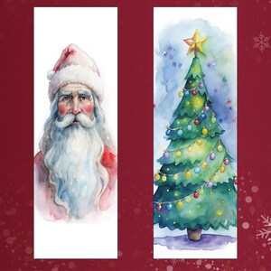 Winter Bookmarks Set - Cozy Watercolor Winter Art, Printable Christmas ...