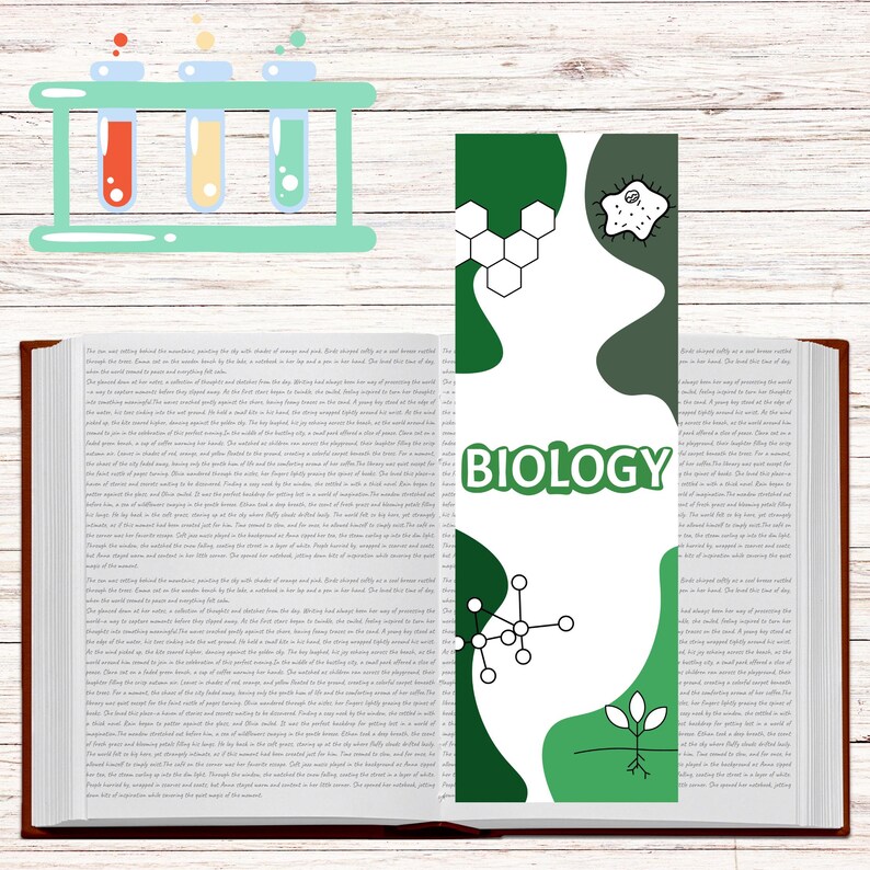 Printable Cute Bookmarks for School – Funny Biology Bookmark Set ...