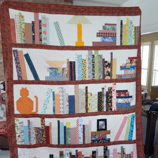 Bookcase Quilt Pattern - Etsy