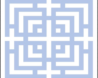 Wall 3D Maze / Labyrinth Quilt Pattern PDF Hidden Paths - Etsy