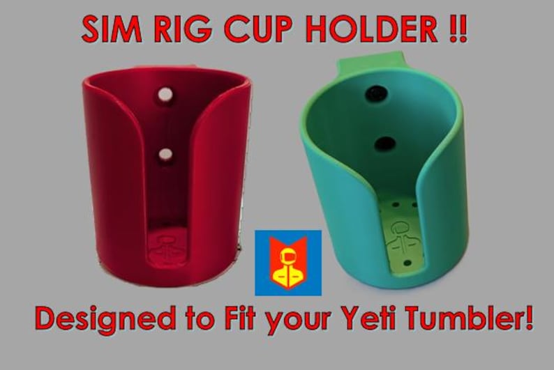 Sim Racing Cup Holder: Aluminum Extrusion Rig Mount, Custom Colors - Etsy