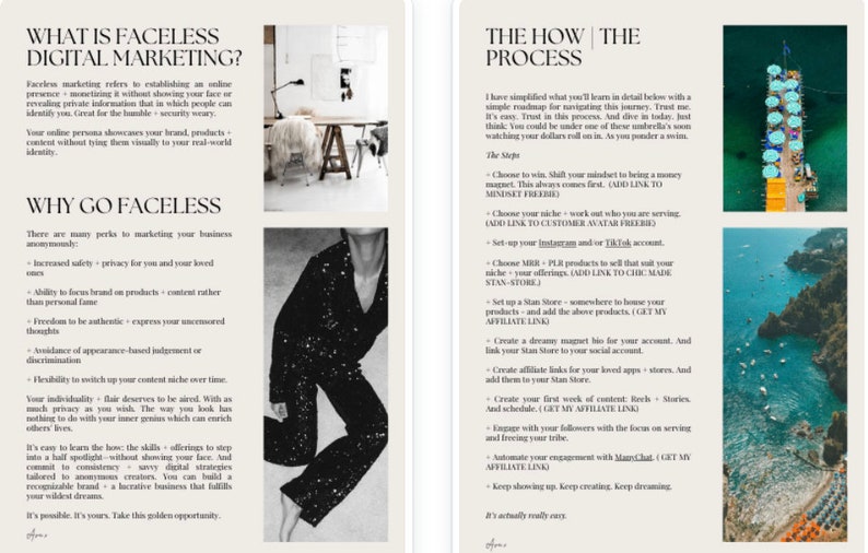 100 Faceless Ultimate Marketing Guide Digital Download How to Begin ...