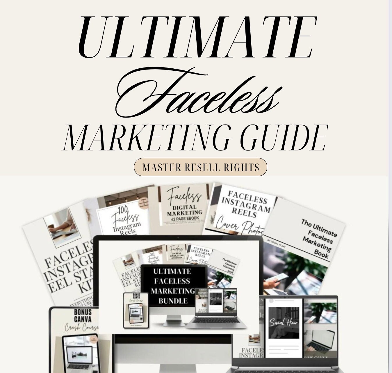 100 Faceless Ultimate Marketing Guide Digital Download How to Begin ...