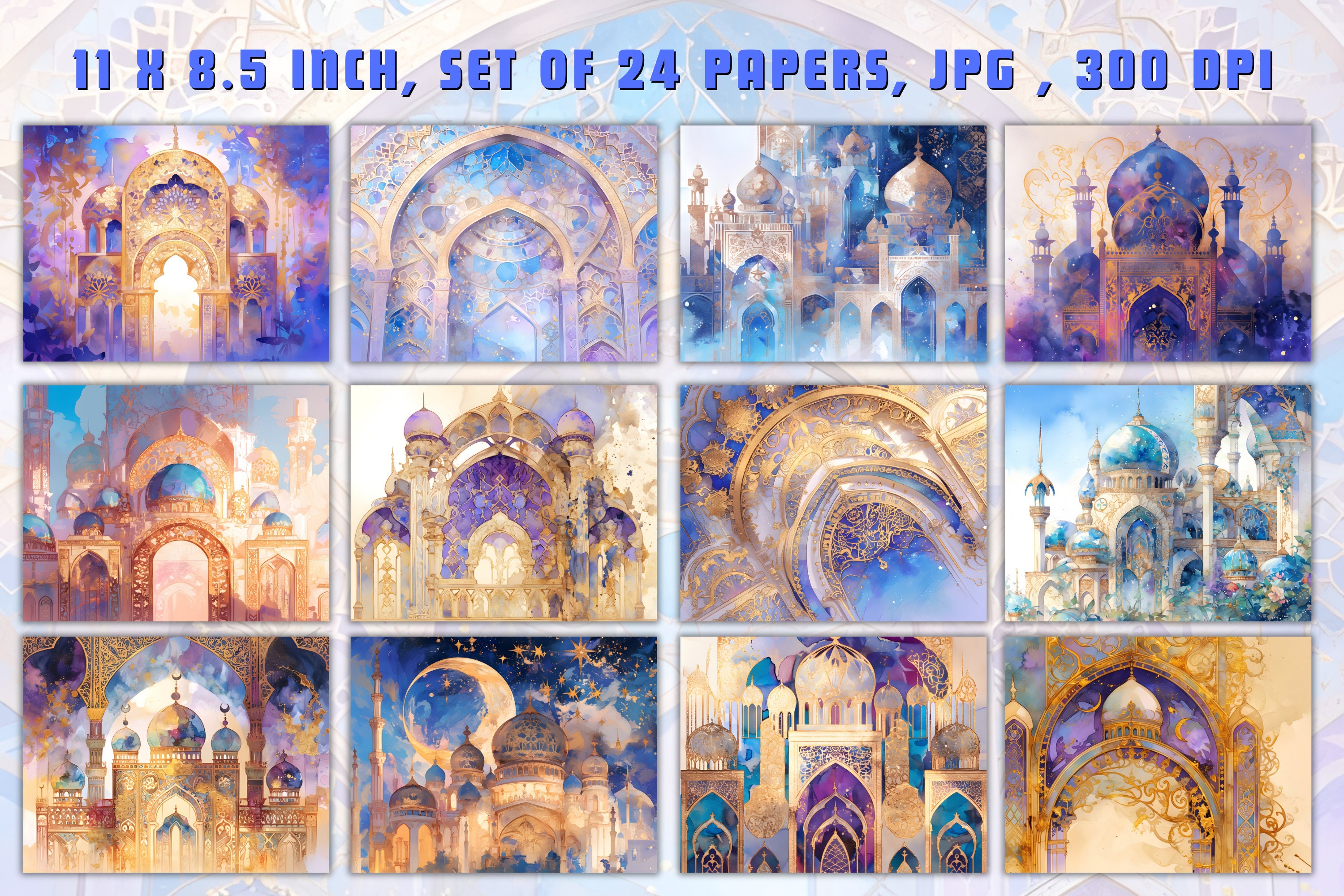 Pastel Arabic Background Watercolor Islamic Pastel Arabian Backgrounds ...