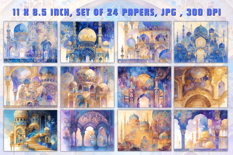 Pastel Arabic Background Watercolor Islamic Pastel Arabian Backgrounds ...