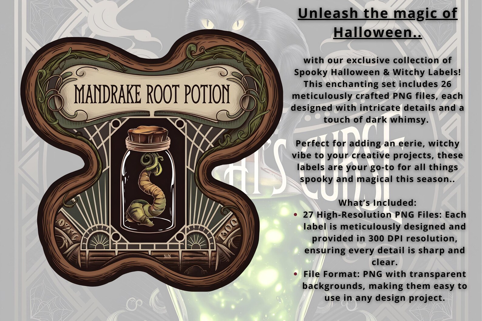 Witch Potion Labels Apothecary Labels Halloween Potion Label Printables ...