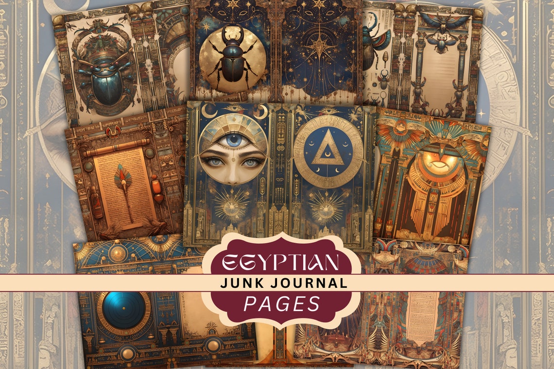 Old Egypt Junk Journal Pages Egypt Journal Bundle Egypt Digital Papers ...