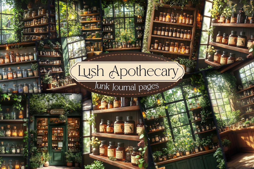 Botanical Apothecary Junk Journal Pages Medicinal Apothecary Plants ...