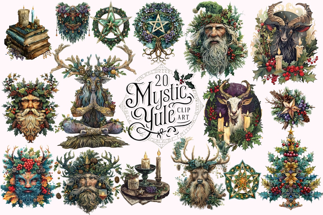Mystic Yule Clip Art Mystical Yule Junk Journal Witchy Journaling Yule ...
