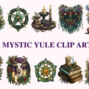 Mystic Yule Clip Art Mystical Yule Junk Journal Witchy Journaling Yule ...
