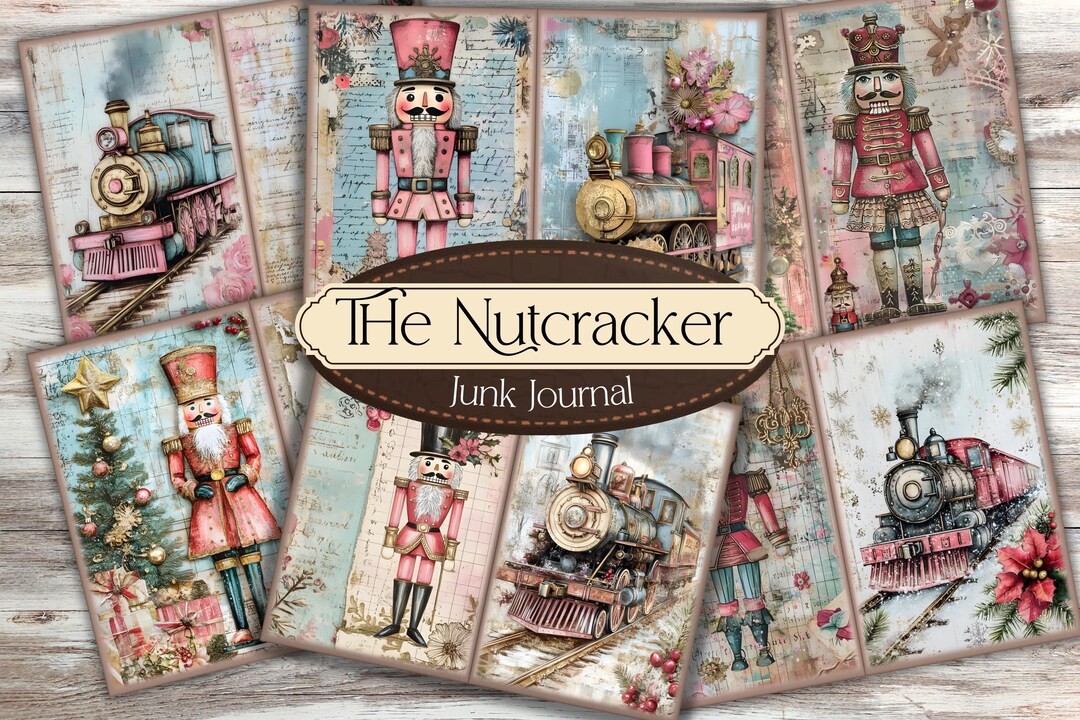 Pastel Nutcracker Junk Journal Pages Pastel Christmas Junk Journal ...