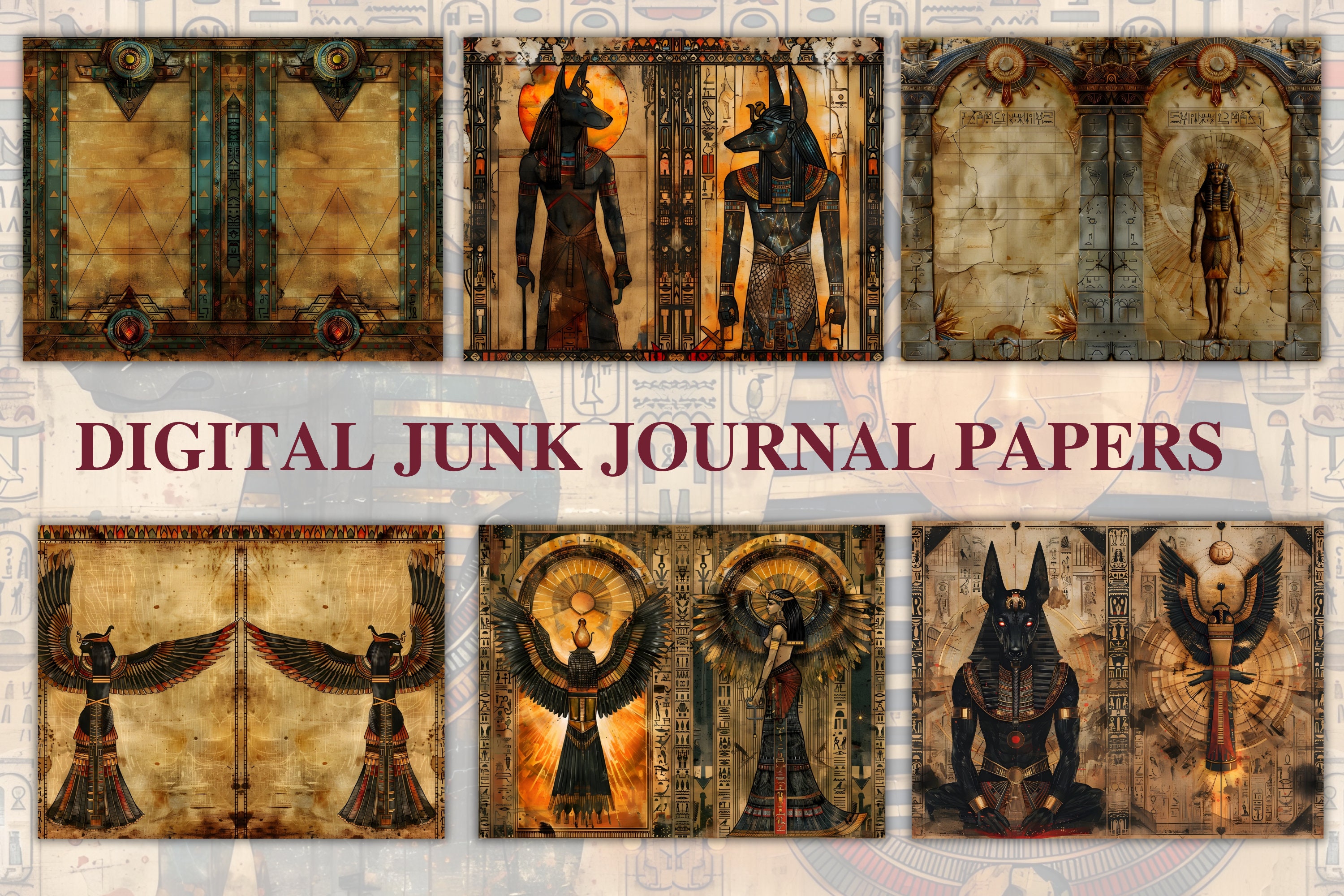 Ancient Egyptian Junk Journal Pages Egypt Journal Bundle Egyptian ...