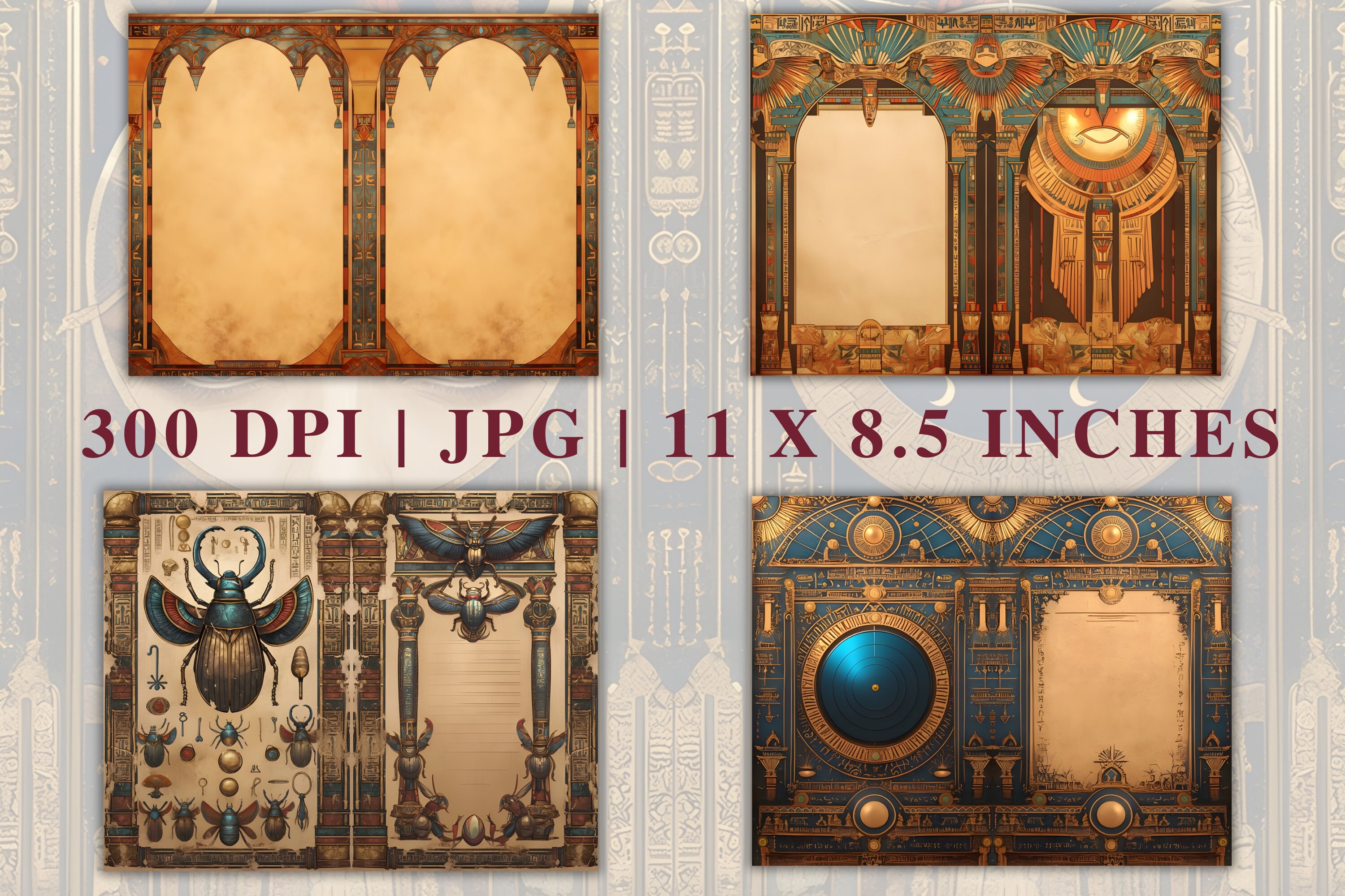 Old Egypt Junk Journal Pages Egypt Journal Bundle Egypt Digital Papers ...