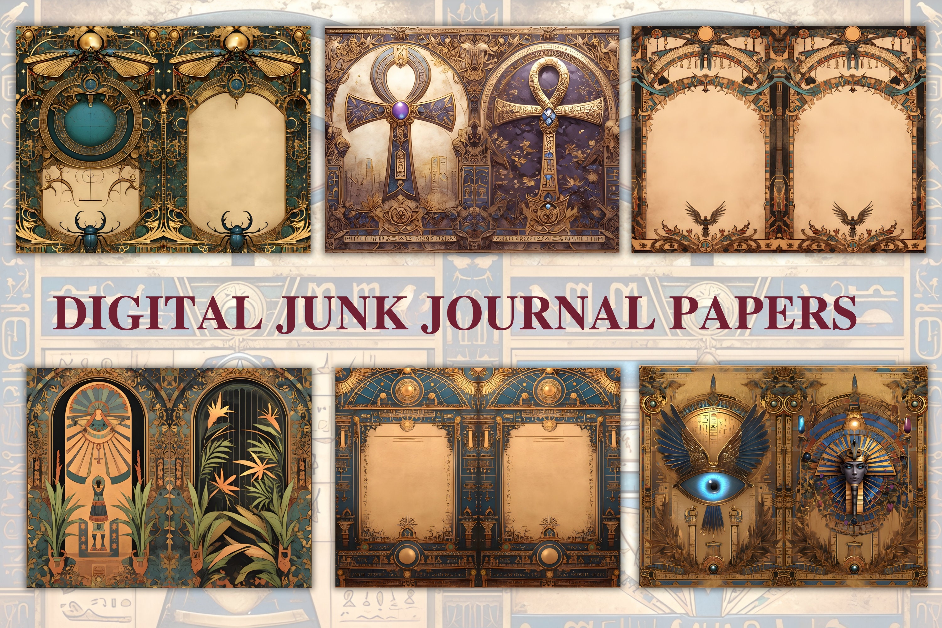 Ancient Egypt Junk Journal Pages Egypt Journal Bundle Egypt Digital ...