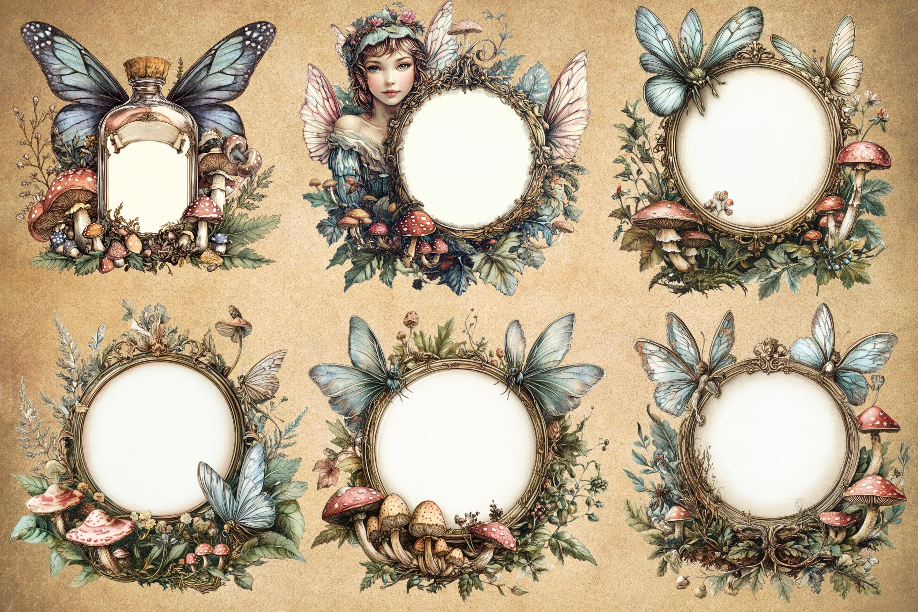 Fairy Printable Labels Fairy Labels Aged Potion Label Blank Potion ...