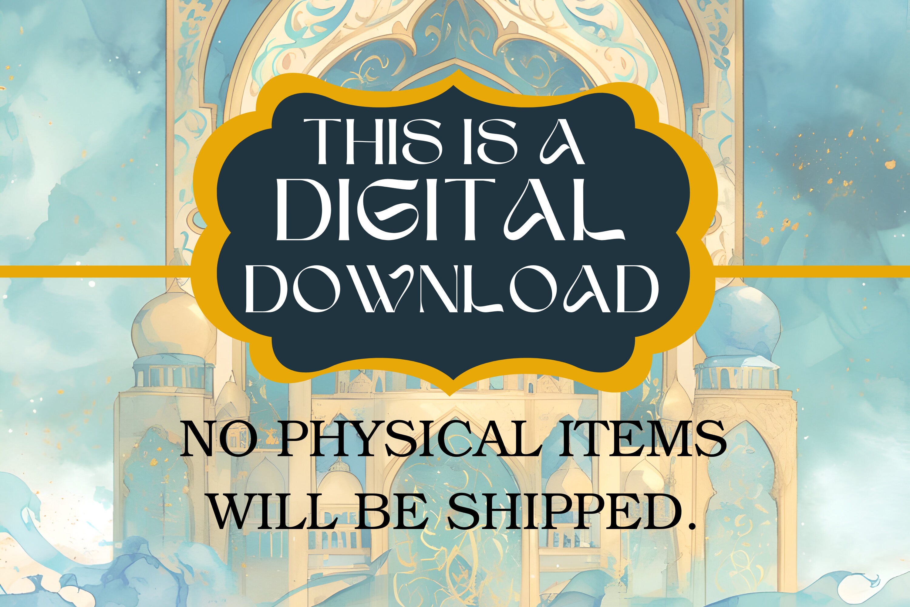 Islamic Pastel Arabic Digital Paper Watercolor Islamic Arabian Junk ...