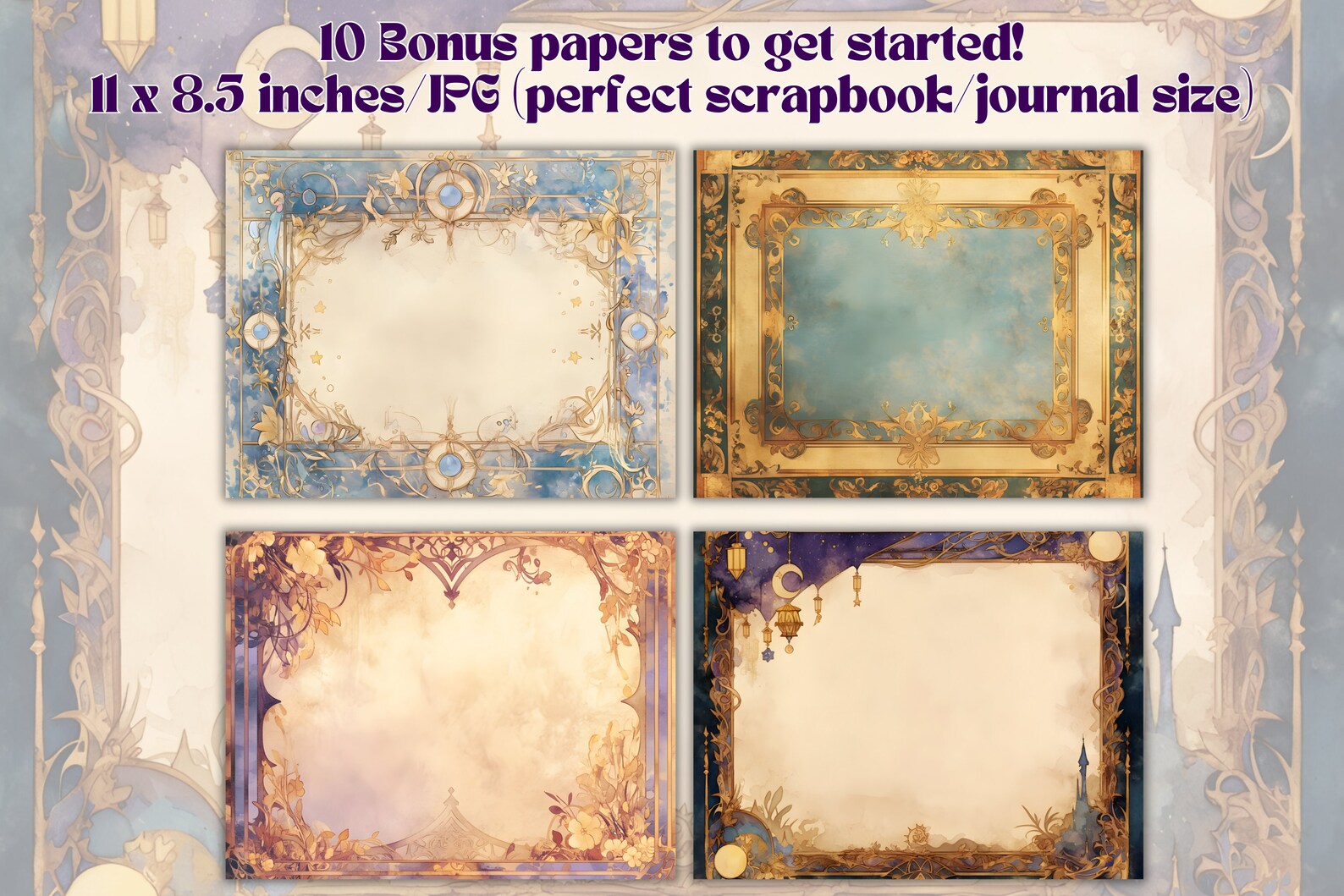 Pastel Arabic ADD ON Kit Arabic Junk Journal Magical Arab Scrapbooking ...