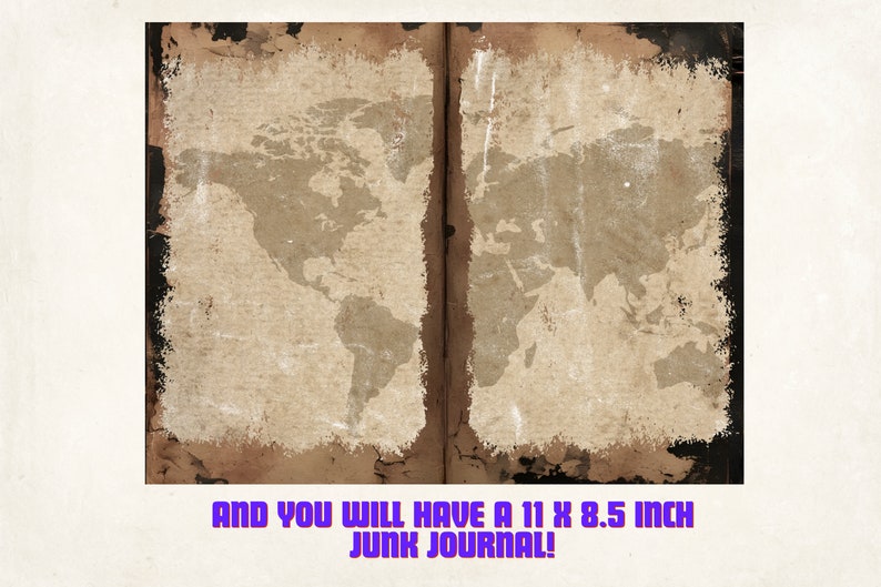 Grunge Junk Journal Canva Templates DIY Journal Making Vintage ...