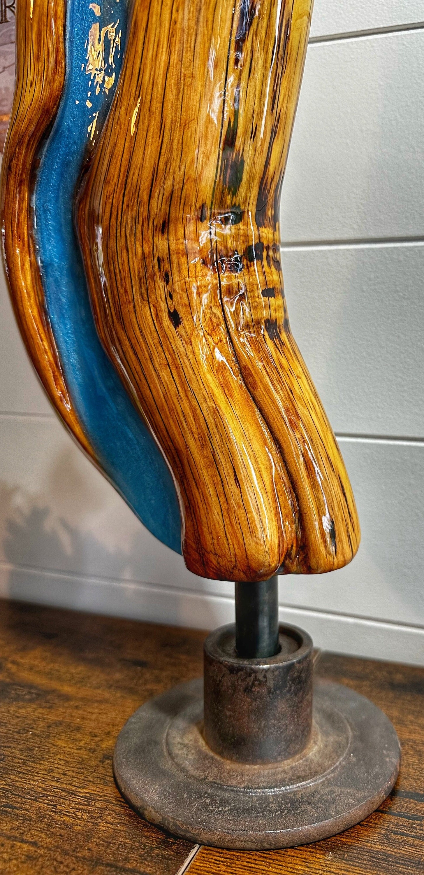 Cedar Driftwood Sculpture, river 33.5 Inches Tall Cedar Wood Sculpture ...