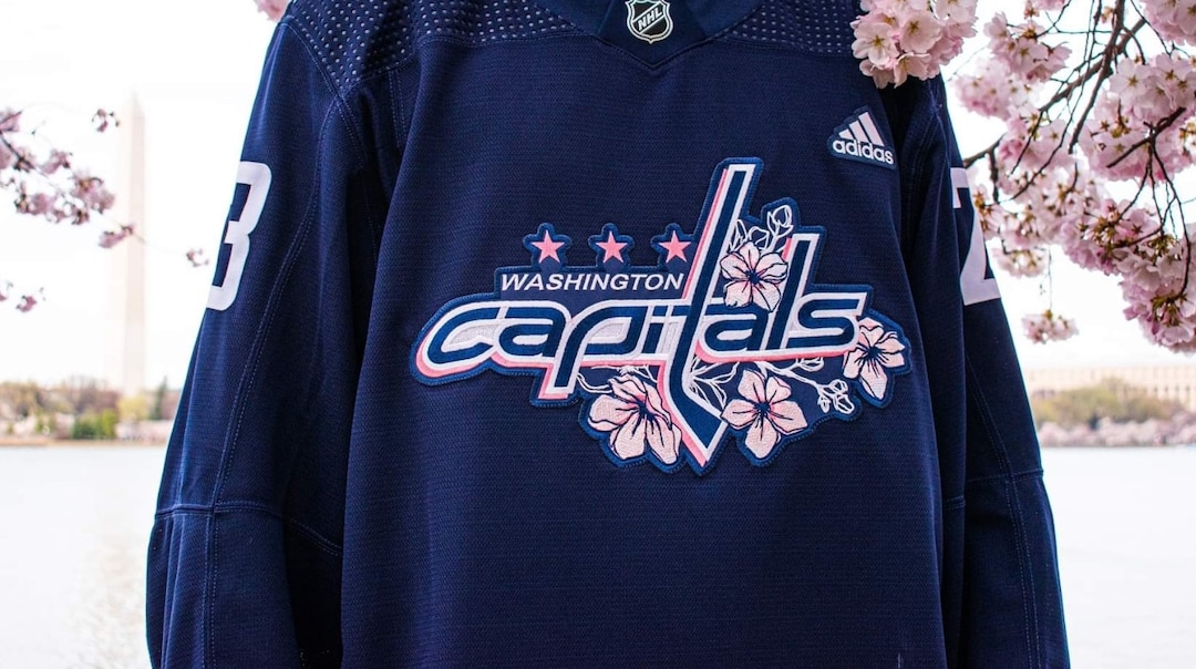 Alex Ovechkin 8 2024 Cherry Blossom Jersey Shohei Ohtani Washington Capitals Jersey Size S-XXXL ...