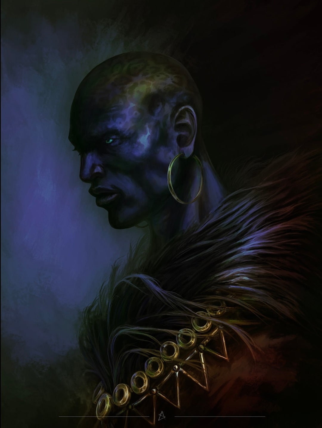 The Panther Wall Art, Black Man Portrait Art, Black Life Matter ...
