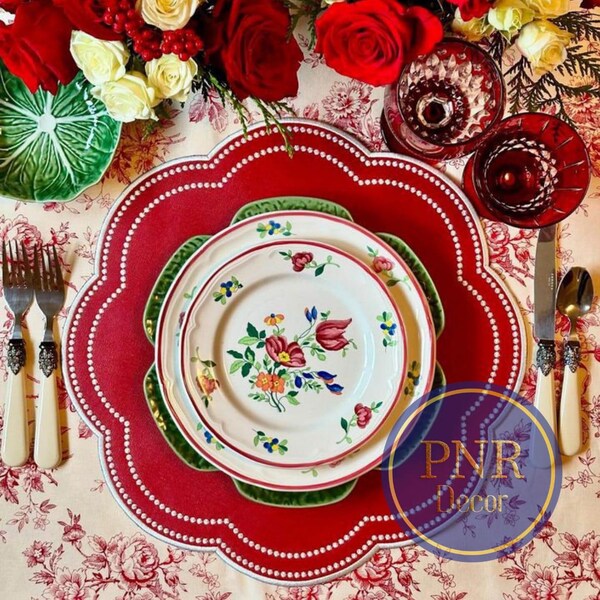 Red Placemat - Etsy