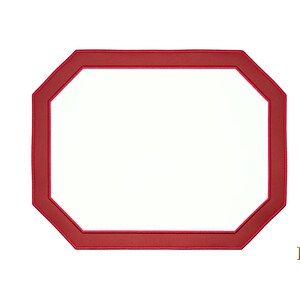 Zenvia Octagon Faux Leather Mat – Handmade Embroidered Waterproof ...