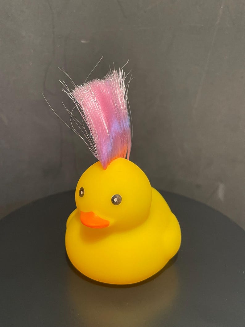 Personalized Mohawk Rubber Duck: Car Ducking Good Luck Charm - Etsy