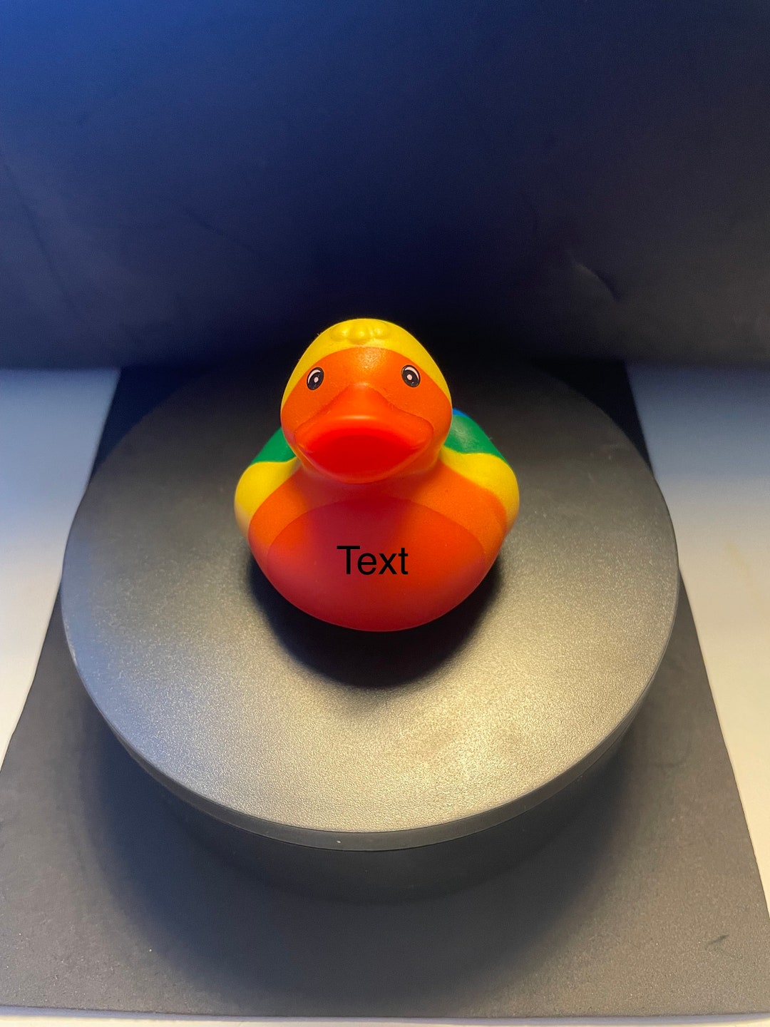 Personalized Rainbow Rubber Duck: Pride Gift, Custom Text| LGBQT Gift ...