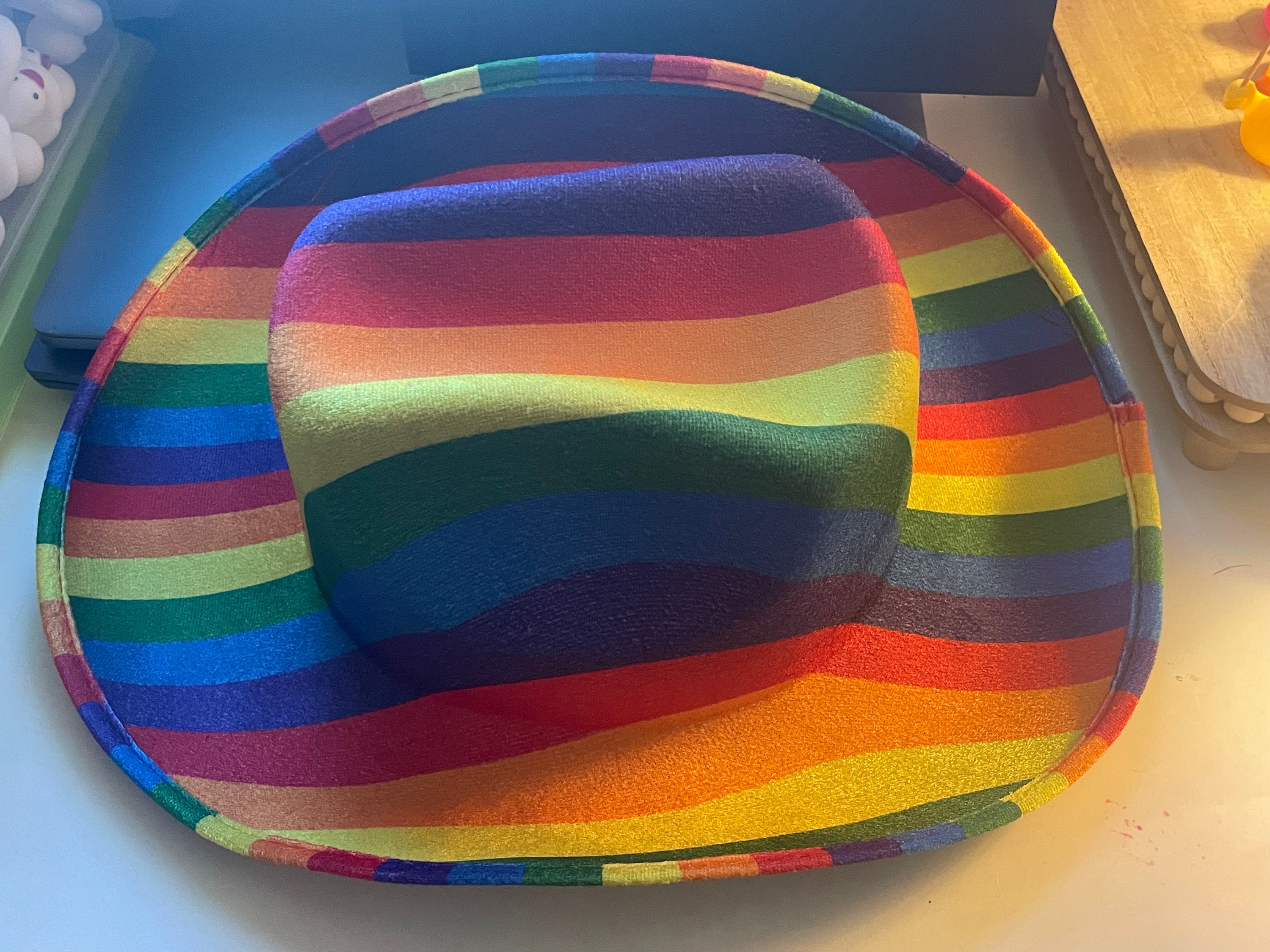 Personalized Pride Cowboy Hat Rainbow Cowboy Hat Unique Gift Pride Hat ...