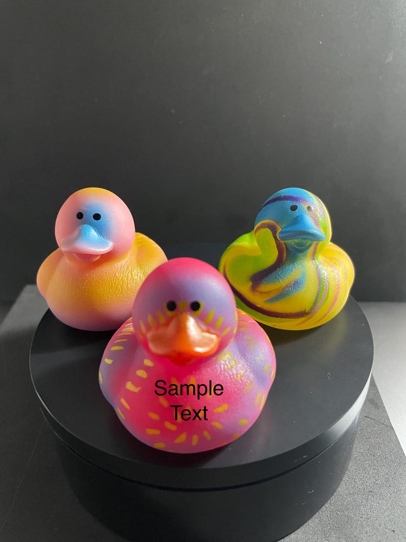 Tie Dye Rubber Duck | Personalized Car Ducking Gift - Etsy