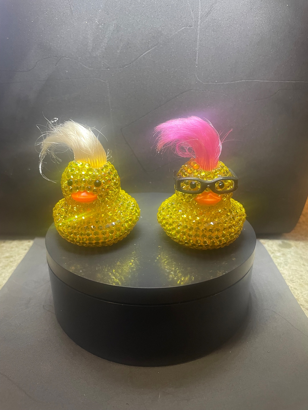 Small Bling Duck With Hair and Accessory - Etsy