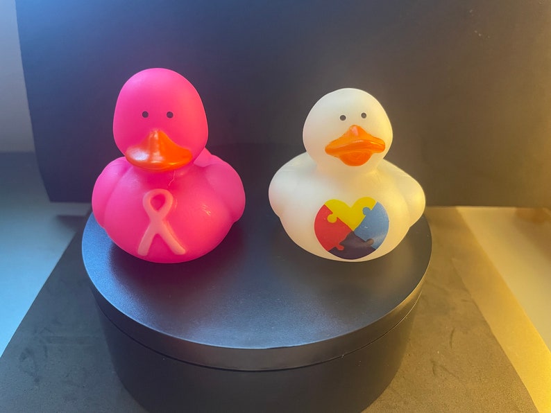 Personalized Awareness Duck: Ribbon Support Gift - Etsy