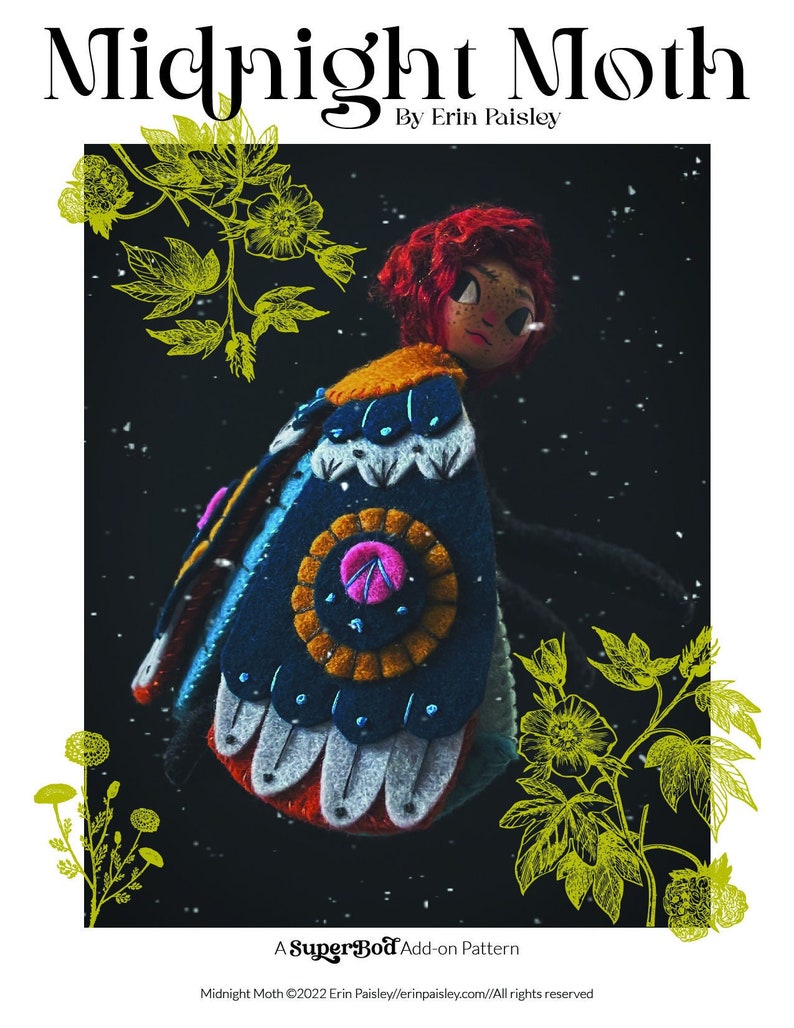 Midnight Moth Wing Pattern ADD-ON No Body Wings and Arms Only - Etsy