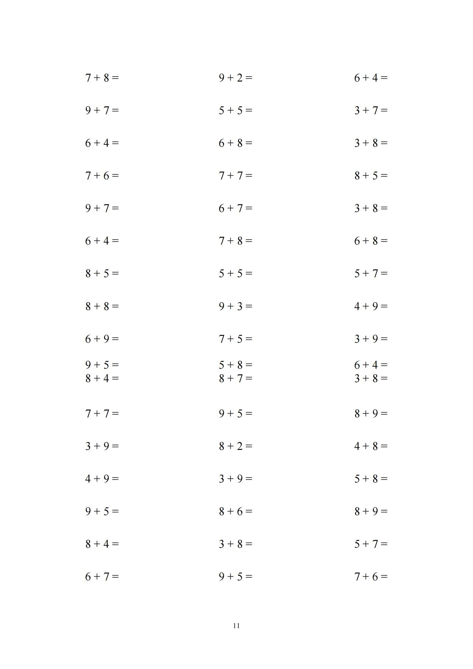 K,G1,G2 Math Worksheets Printable Instant Download Addition Subtraction ...